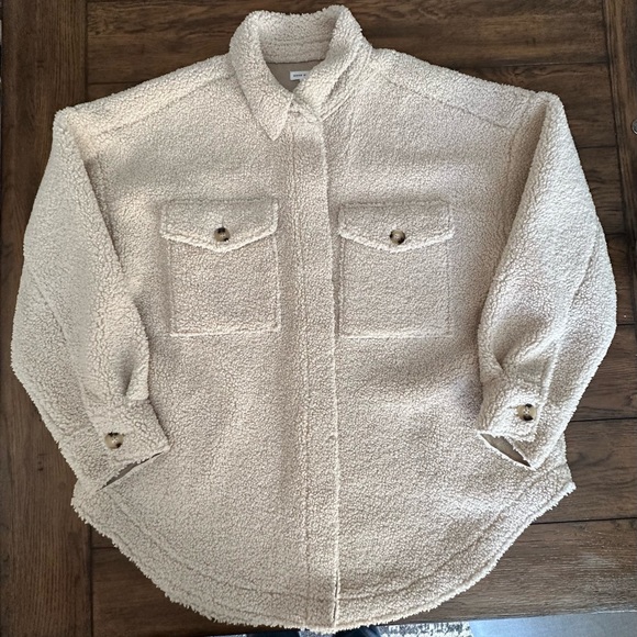 Good American | Jackets & Coats | Good American Sherpa Shacket | Poshmark
